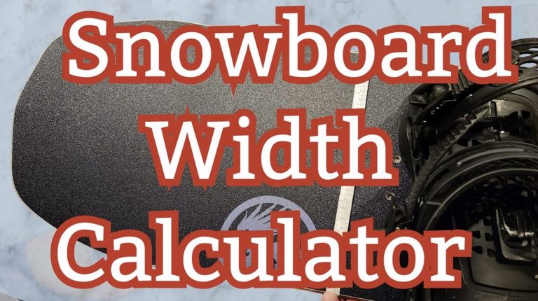 Snowboard Width Calculator Tool - Board of the World